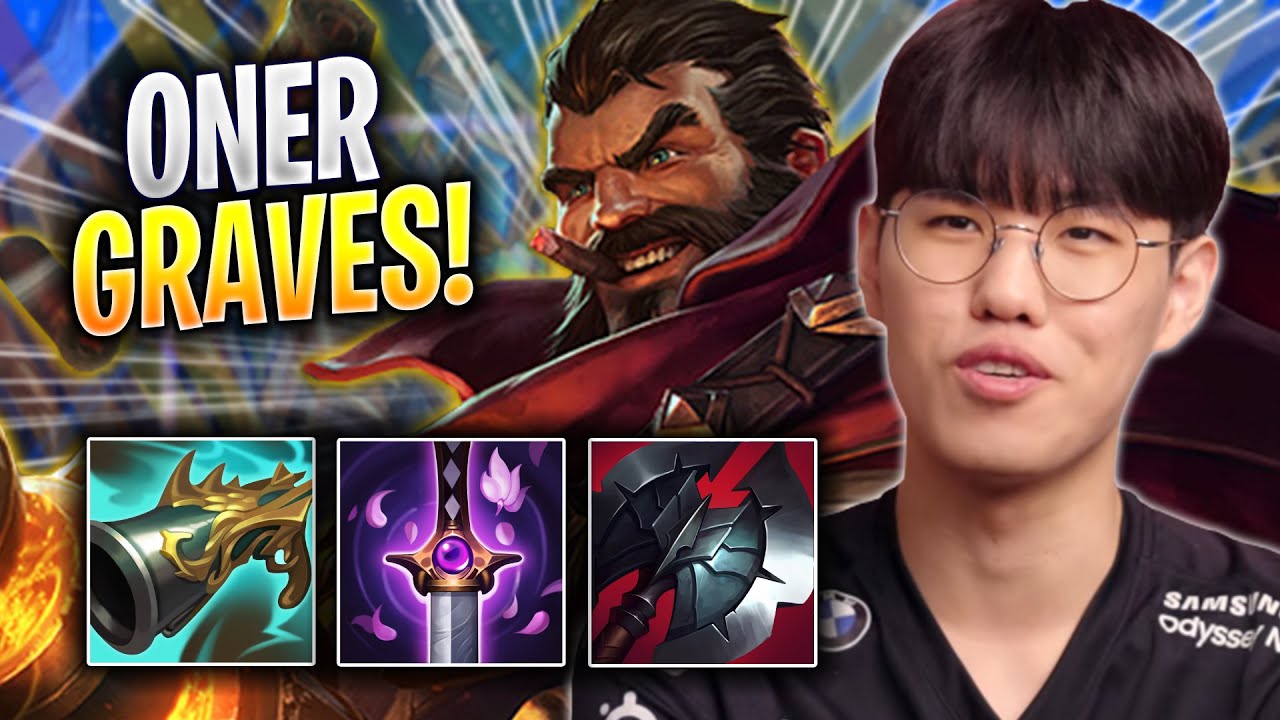 ONER DESTROYING WITH GRAVES! - T1 Oner Plays Graves JUNGLE vs Zac ...