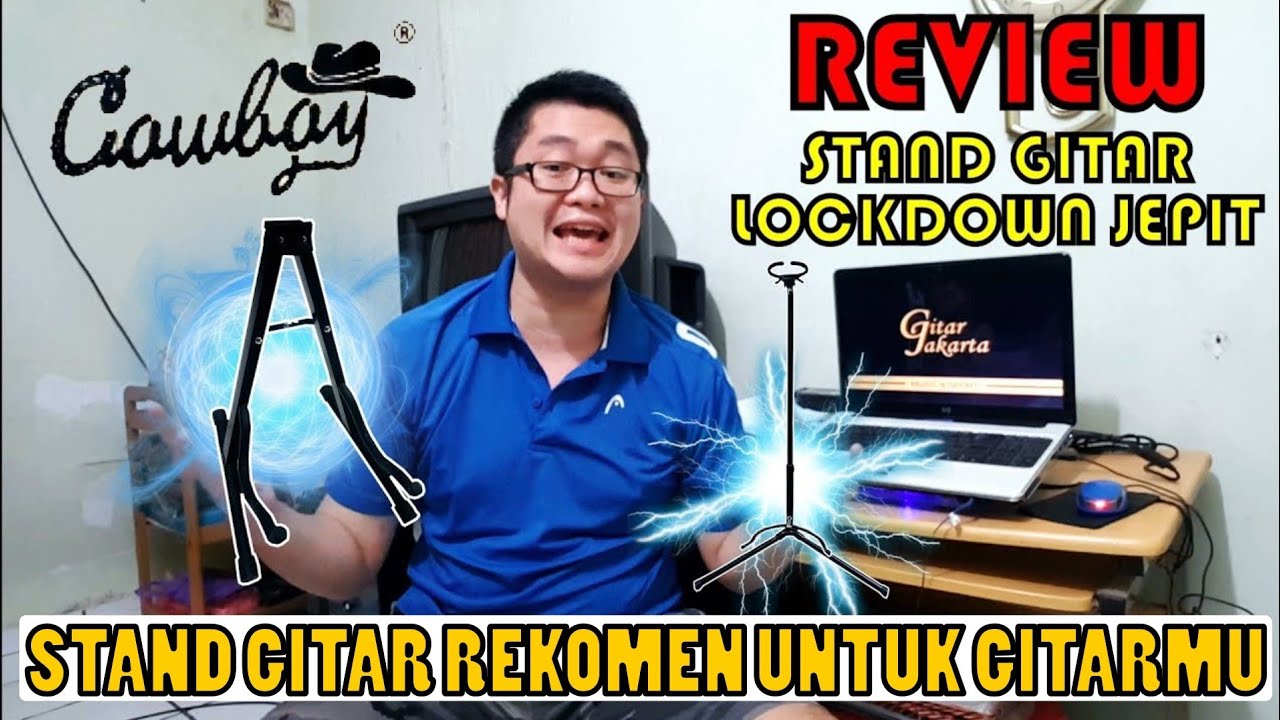 REVIEW STAND GITAR DAN TUTORIAL CARA MEMASANG STAND GITAR - YouTube