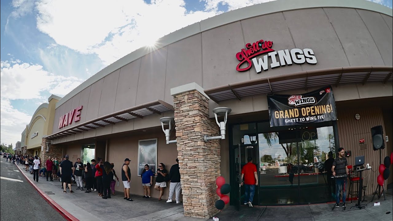 Ghett Yo Wings Grand Opening - YouTube