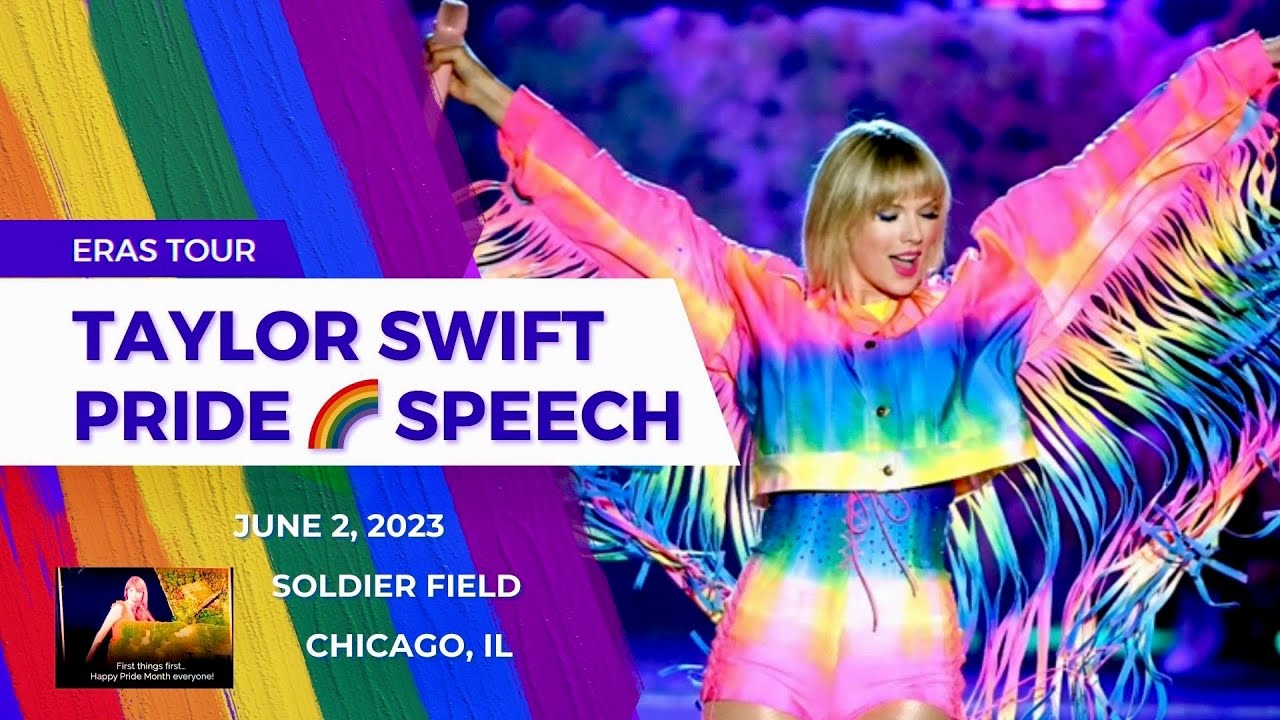 Taylor Swift Gives Powerful LGBTQ+ Pride Speech 🏳️‍🌈 Eras Tour Chicago ...