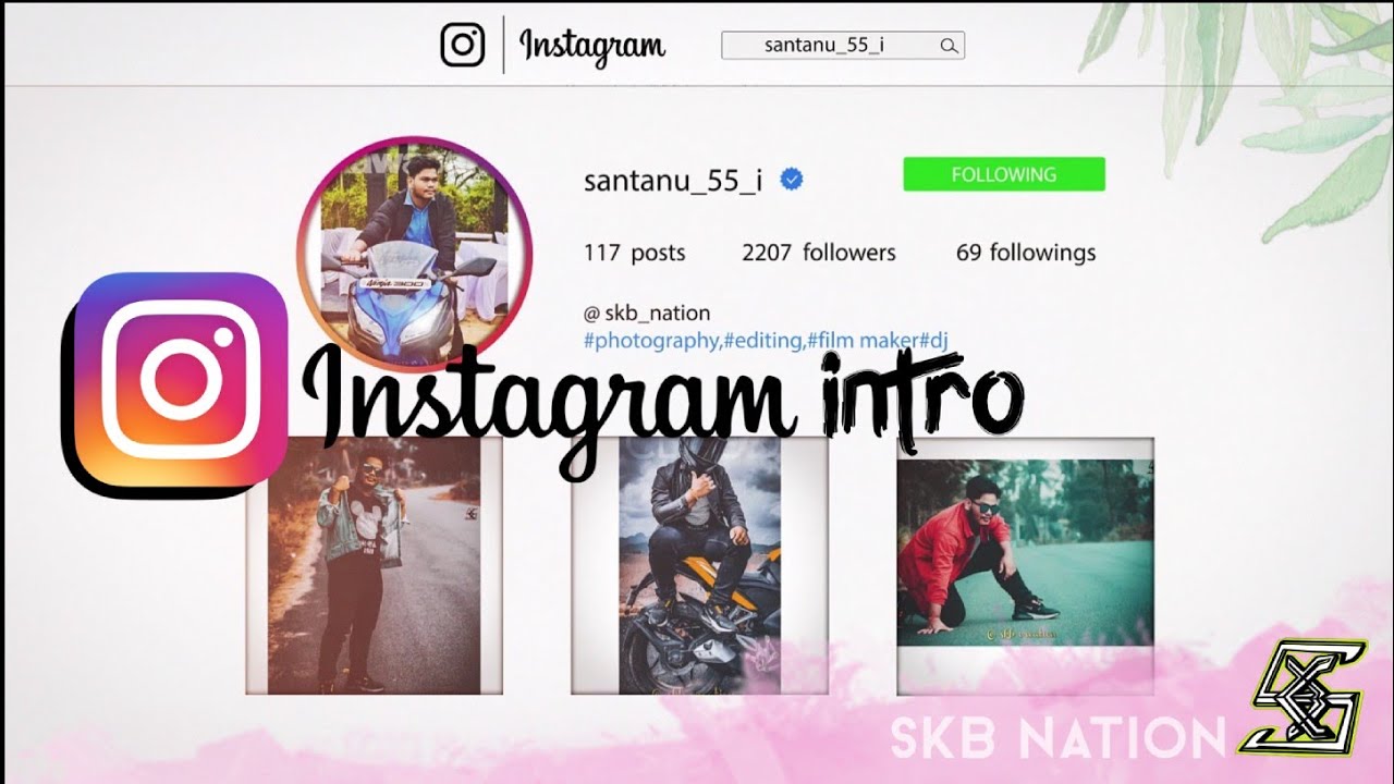 Instagram intro editing 🔥🔥||2k19, how to make Instagram profile intro😇 ...