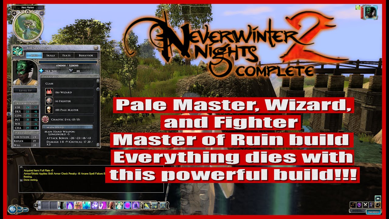 Neverwinter Nights 2 Pale Master Wizard Fighter Master of Ruin build ...