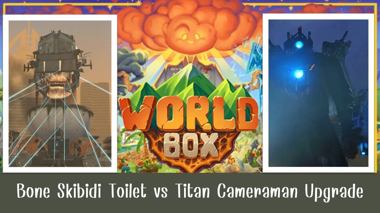 Bone Skibidi Toilet vs Titan Cameraman l Worldbox God simulator จะเป็น ...