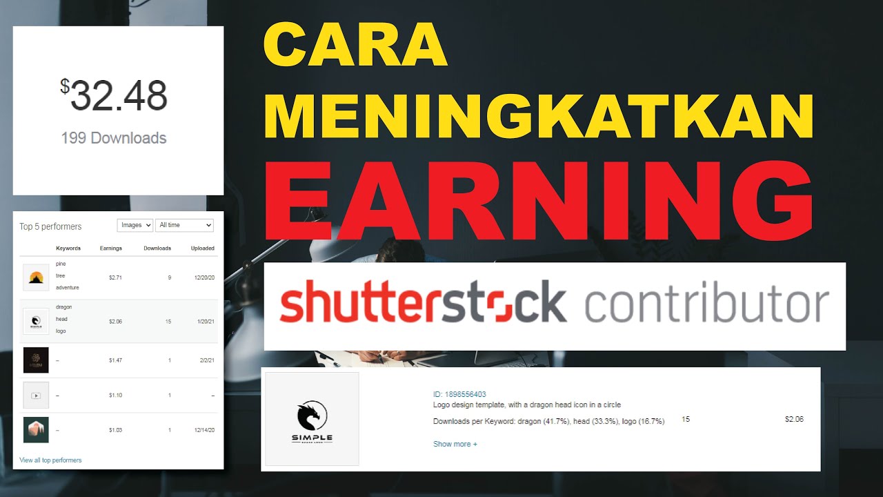 Cara Meningkatkan Earning Di Shutterstock 100% WORTH IT - YouTube