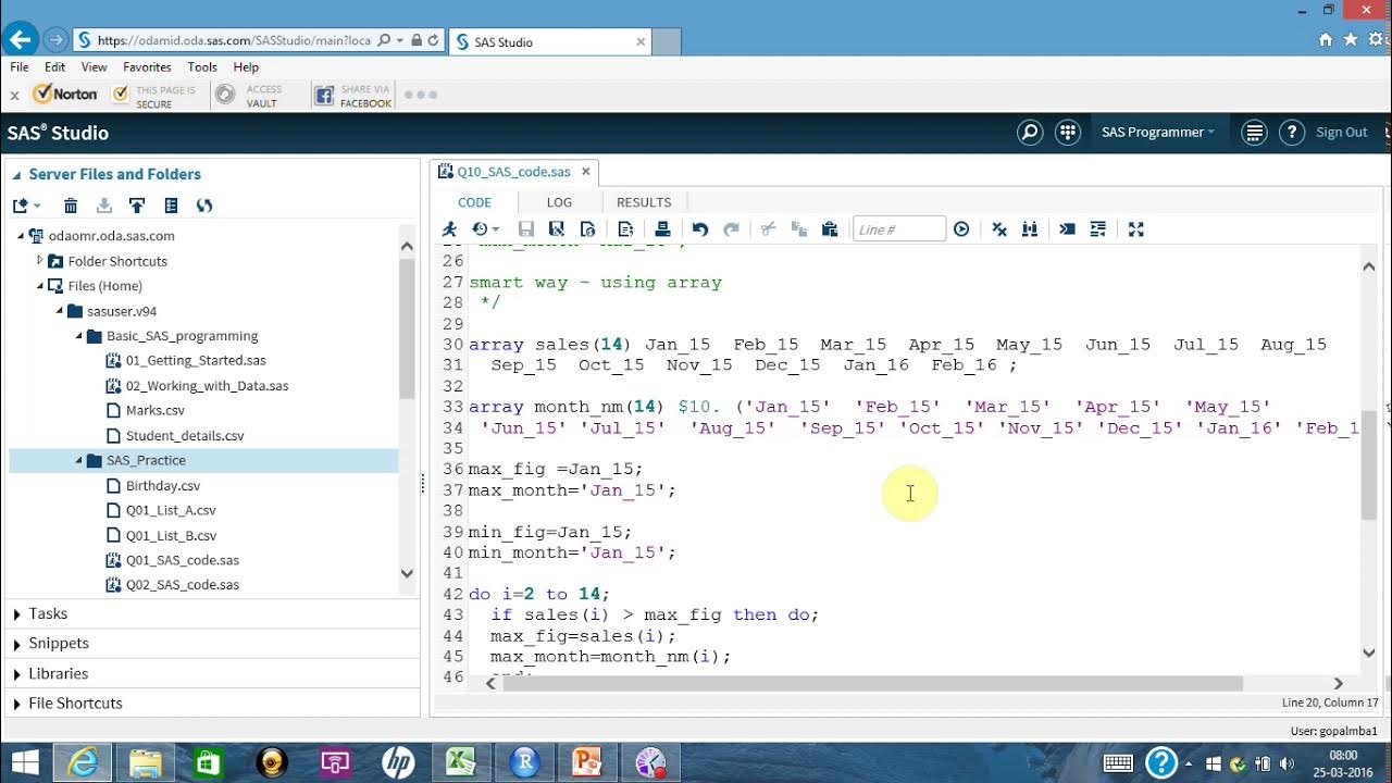Q10 SAS Solution: Solution for 10th Analytical workout exercise using ...