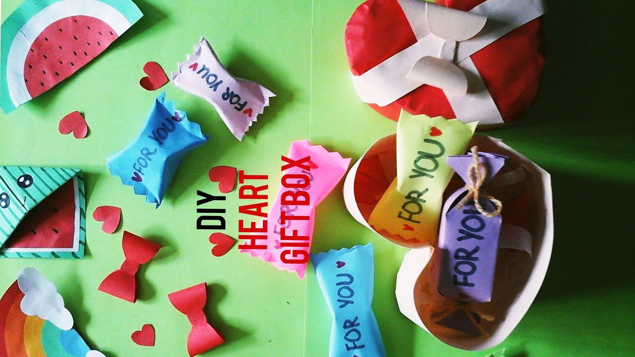 DIY HEART GIFT BOX - How to Make a Beautiful Heart Gift Box - YouTube