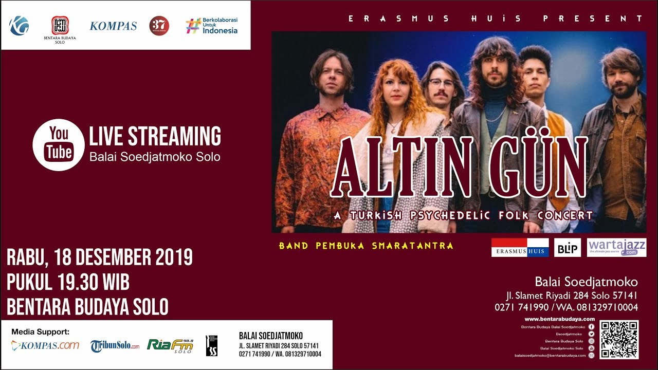 ALTIN GUN, A TURKISH PSYCHEDELIC FOLK CONCERT, Live Streaming Balai ...