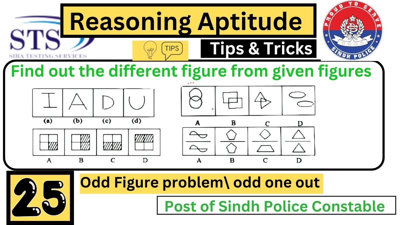 Odd one out | different figure from given figures | one man out | odd ...
