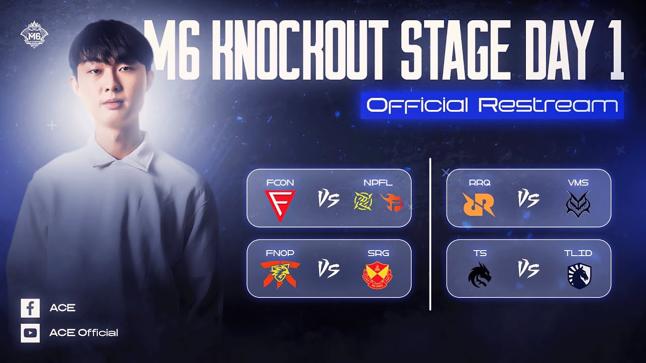 OFFICIAL RESTREAM M6 KNOCKOUT STAGE DAY 1 FALCON VS NIP ,FNOP VS SRG ...