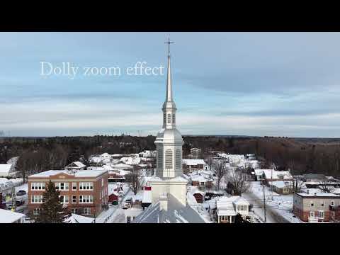 Dolly zoom effect with DJI Mini 5 Pro