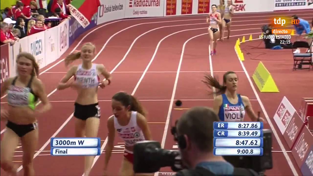 3000 m women final European athletics indoor 2015 Praha - YouTube