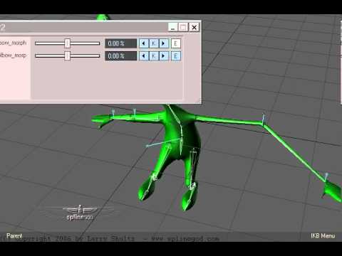 DEMO: Stretchy Rig using IKBoost and Muscle bones in Lightwave3D - YouTube