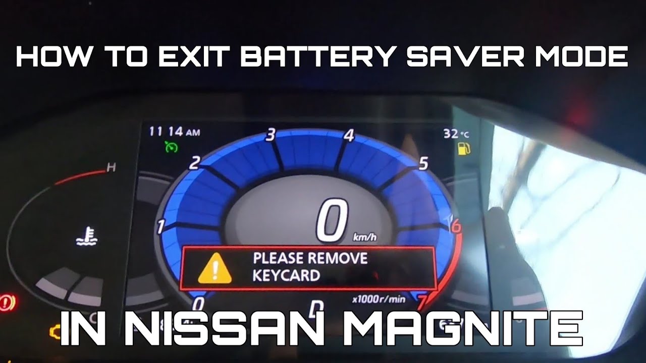 HOW TO TURN OFF BATTERY SAVER MODE IN NISSAN MAGNITE | VEDANG RANE ...