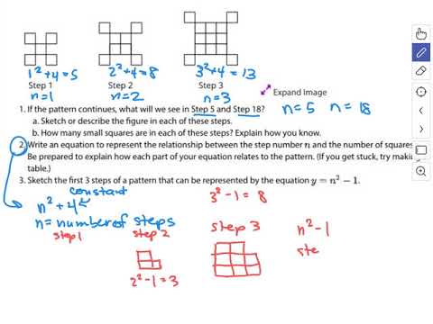 Unit 6 - lesson 3 - building quadratic functions from geometric ...