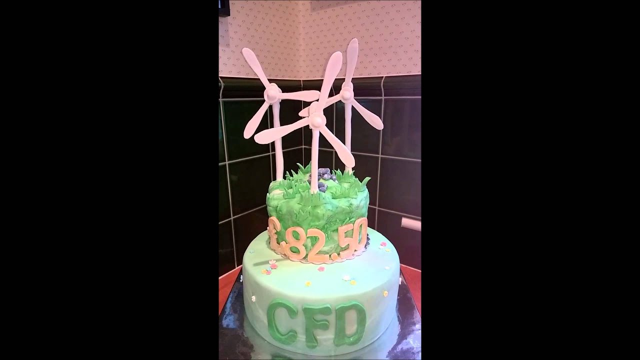 Working Wind Turbines Cake - YouTube