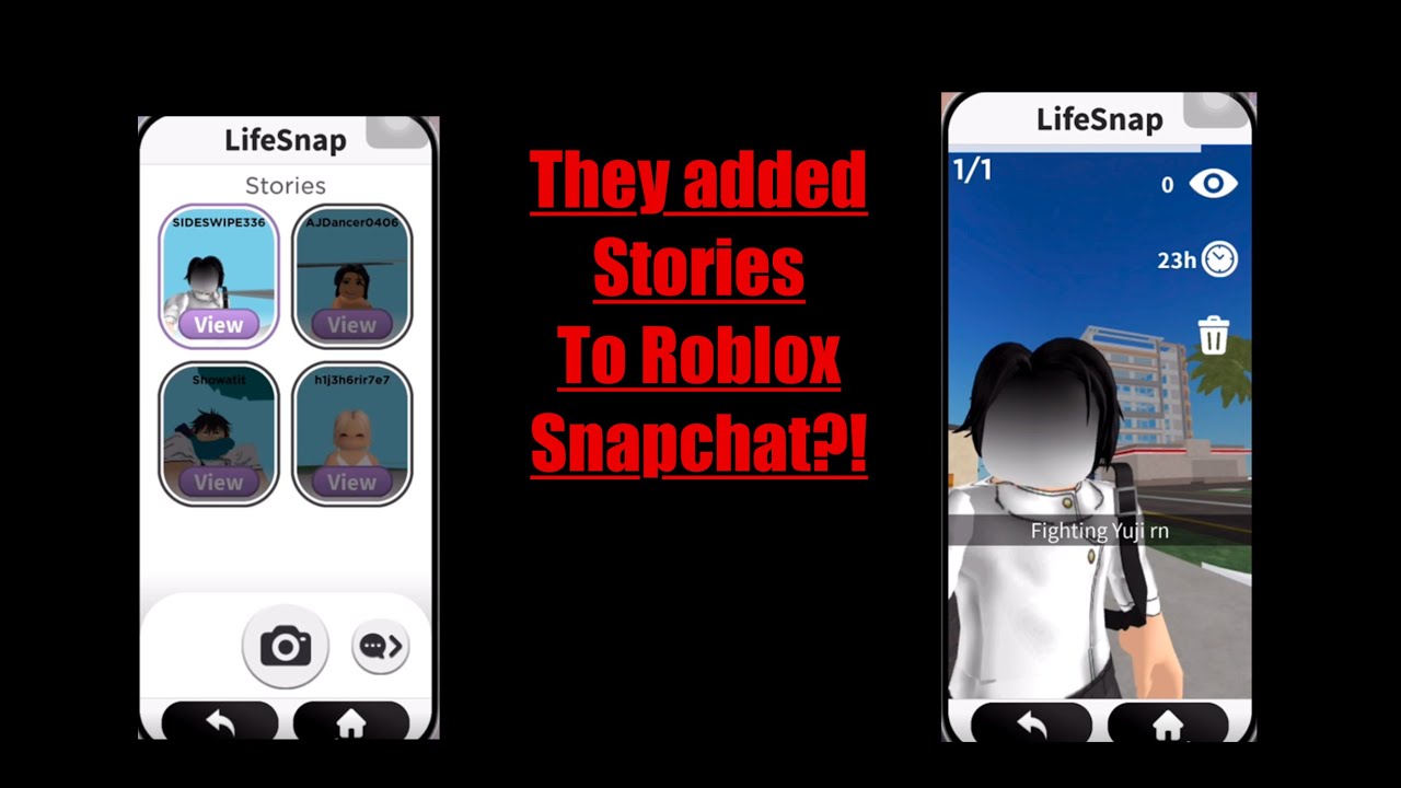 They added Stories To Roblox Snapchat?! - YouTube