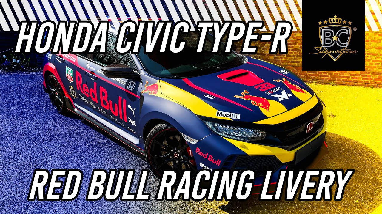 Red Bull livery voor de Honda Civic Type-R - YouTube