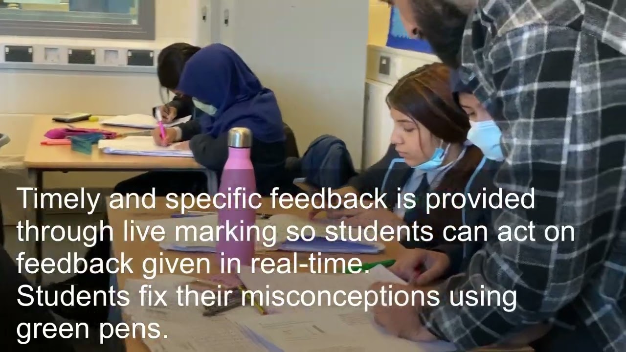 Science: teacher live marking and getting students to update DPR ...