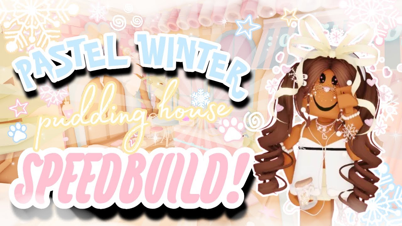 : ️‧˚Pastel Winter Pudding House Speedbuild! ɞ˚ *COST 30K+!!* - YouTube