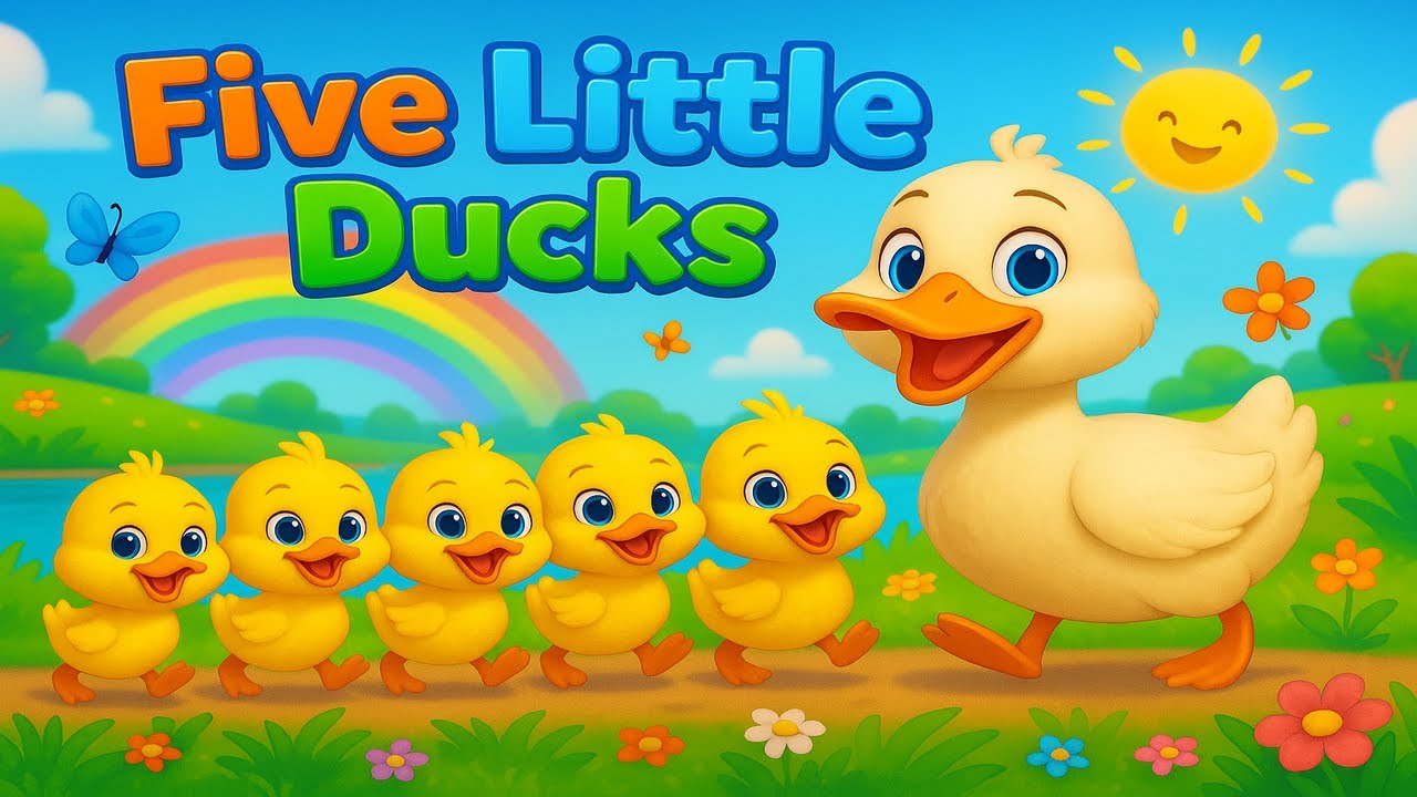 Five Little Ducks | Counting Backwards for Preschoolers (5 to 1) - YouTube