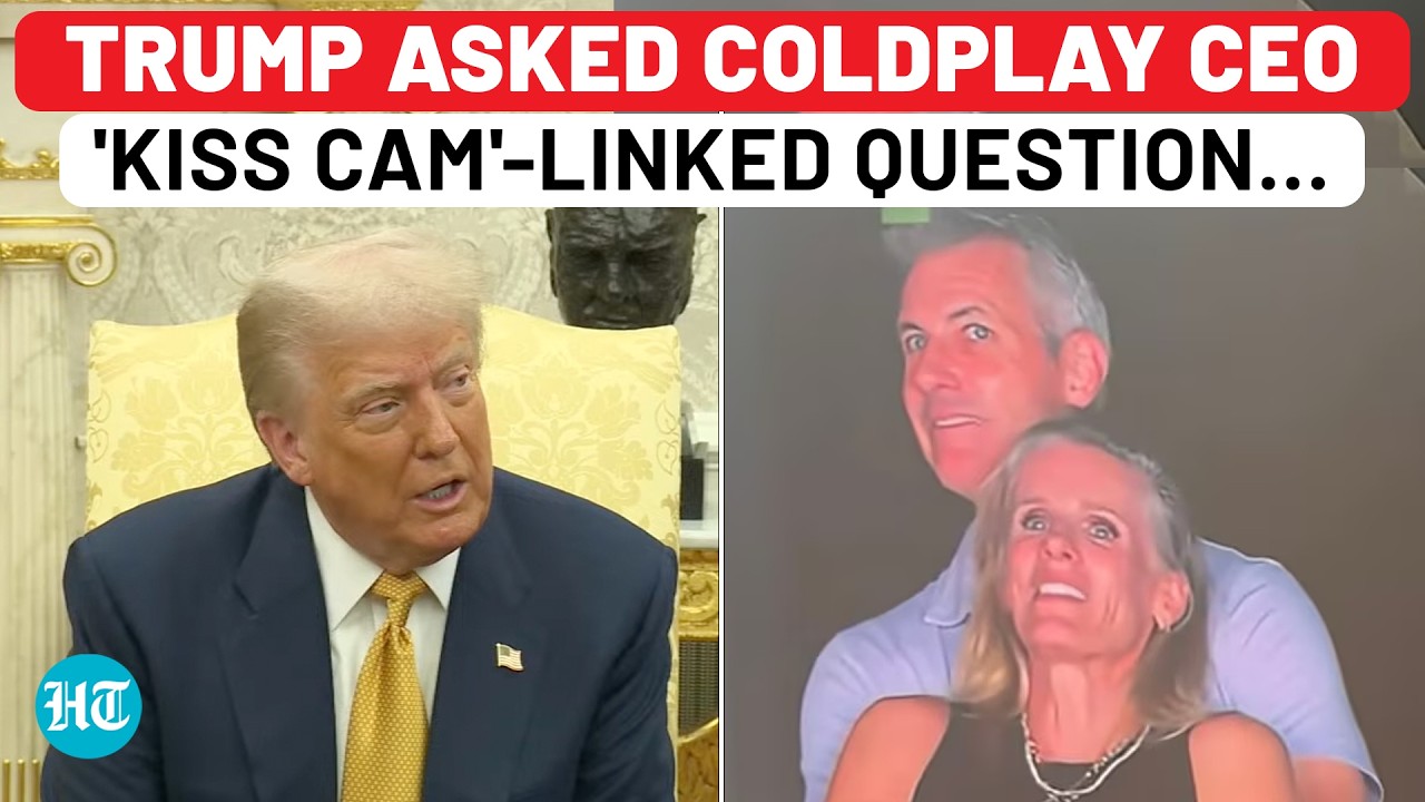 Trump Asked Coldplay 'Kiss Cam' CEO-Linked Question On Murder Bid| US ...