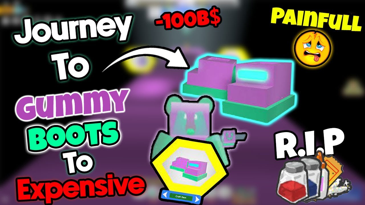 Journey To Gummy Boots In Bee Swarm Simulator (*Painfull*) - YouTube