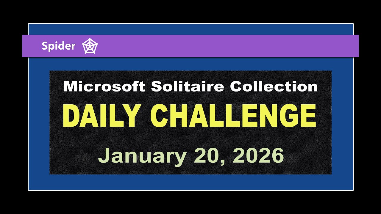 Microsoft Solitaire Collection | Daily Challenge January 20, 2026 ...