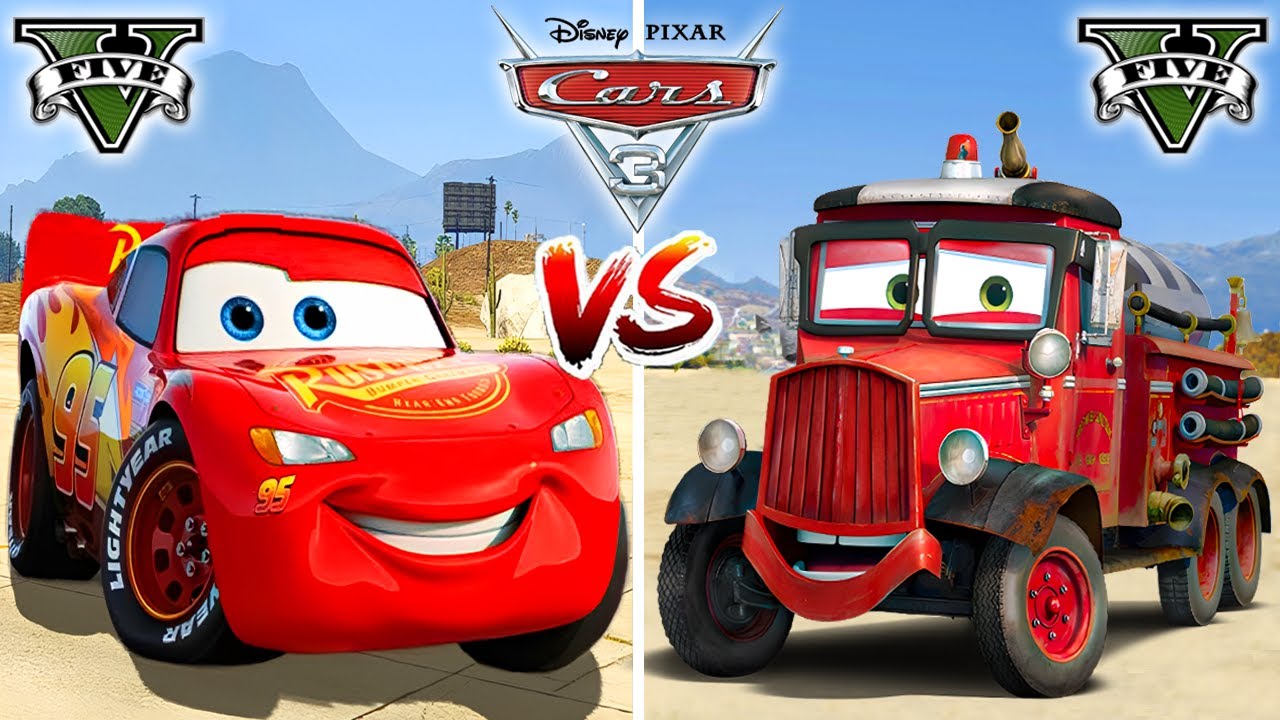 Lightning McQueen VS Mayday (Disney cars) in GTA 5 - WHO IS BEST? - YouTube