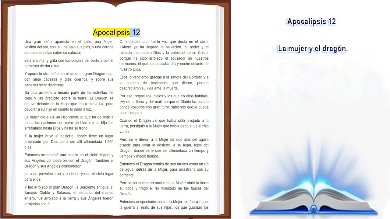 La Biblia de Jerusalen Audio Es Apocalipsis 12 - YouTube
