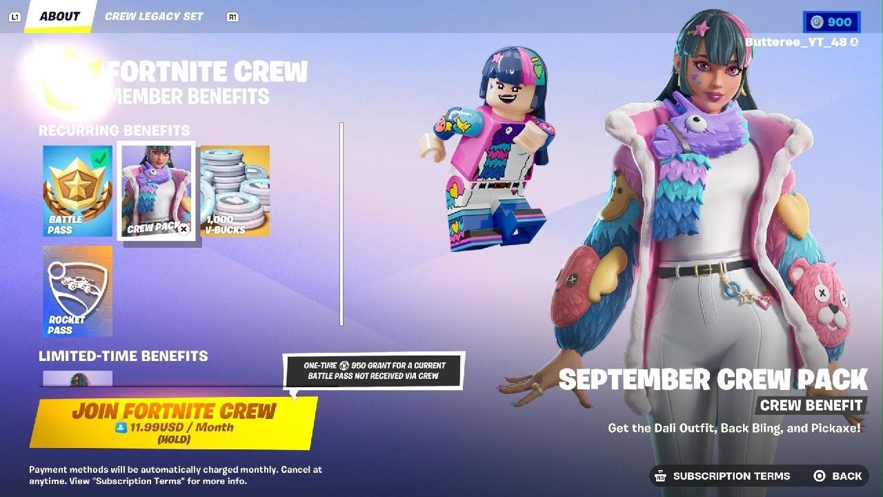 Fortnite September 2024 Crew Pack Showcase - YouTube