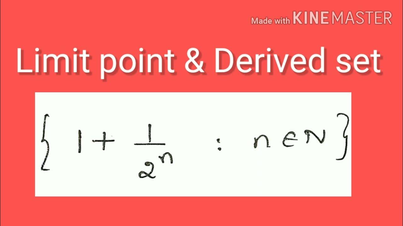 Example problems in limit point & derived set||set||limit point||derived set||real analysis ...
