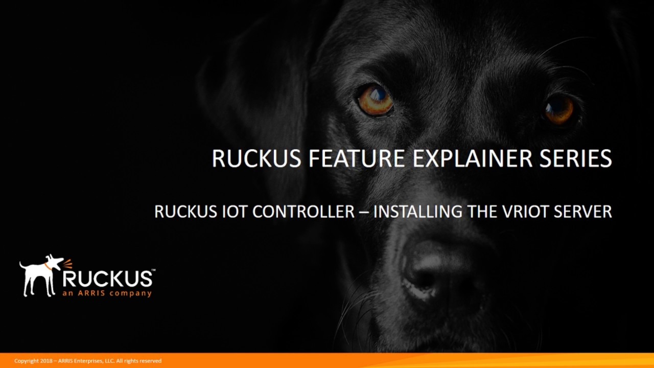 RUCKUS IOT CONTROLLER – INSTALLING THE VRIOT SERVER - YouTube