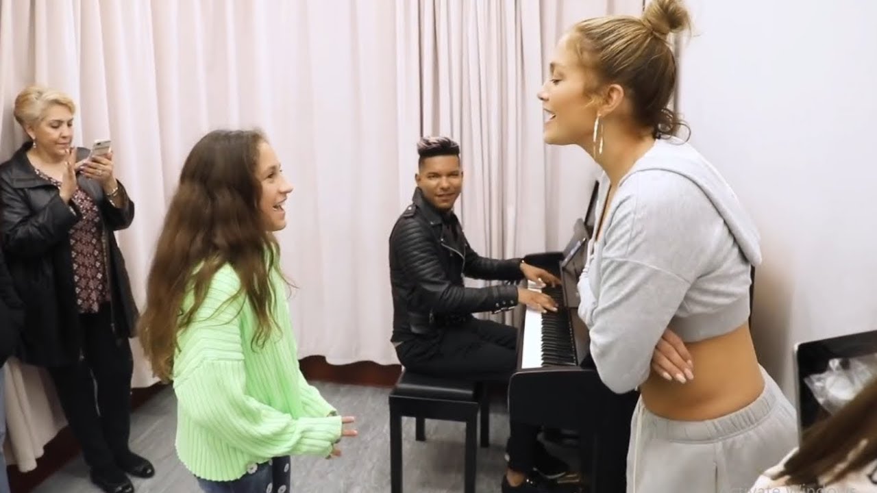 Jlo's daughter Emme singing If I Ain't Got You by Alicia Keys - YouTube