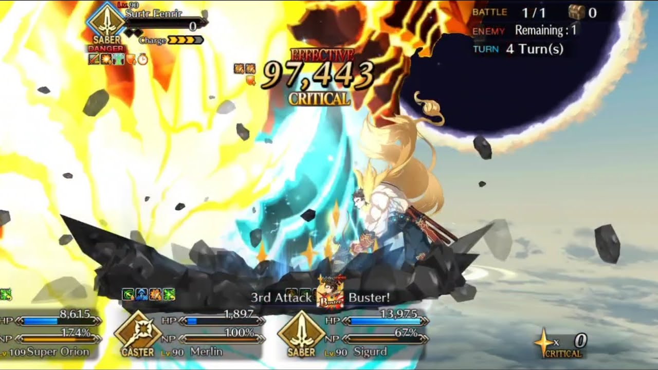 [FGO EN] ROAD TO 7 Lostbelt 2 - 1 Node Super Recollection Quest (Surtr Fenrir) - YouTube