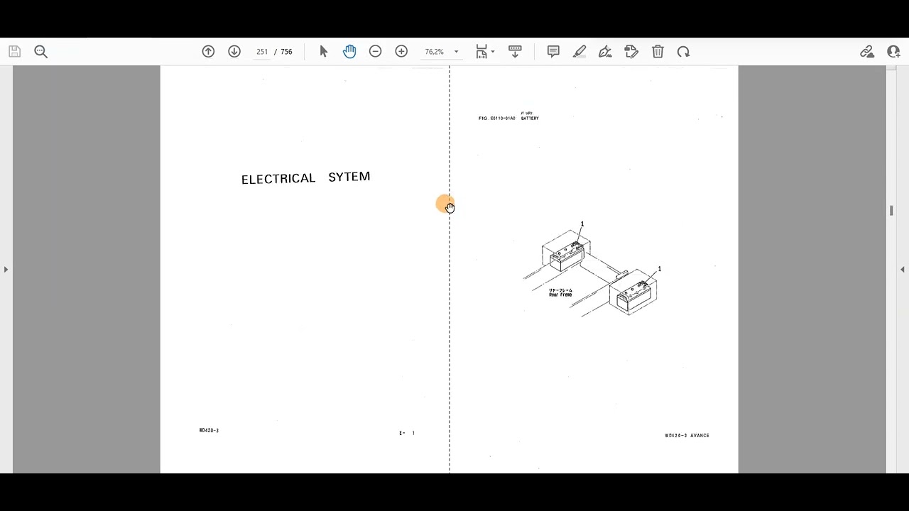 Komatsu WD420-3 Parts Book - YouTube