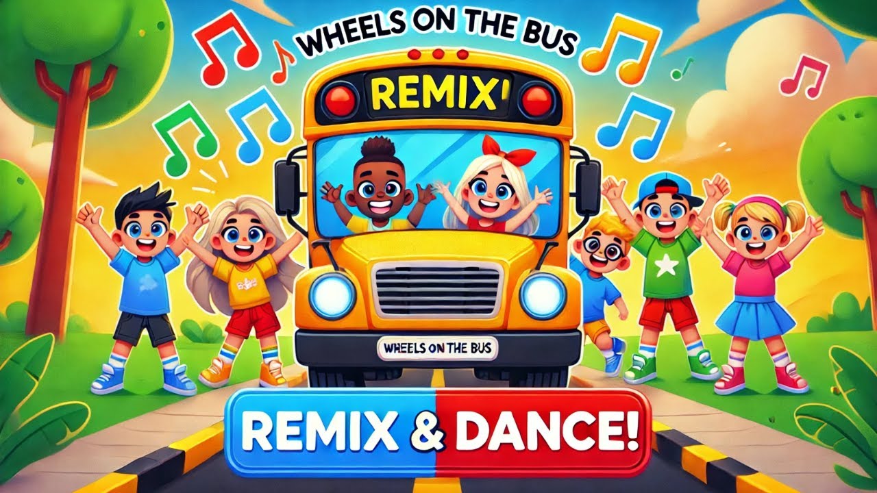 Wheels on the Bus Remix | Dance & Sign Language Fun for Kids! 🎶🚌 - YouTube