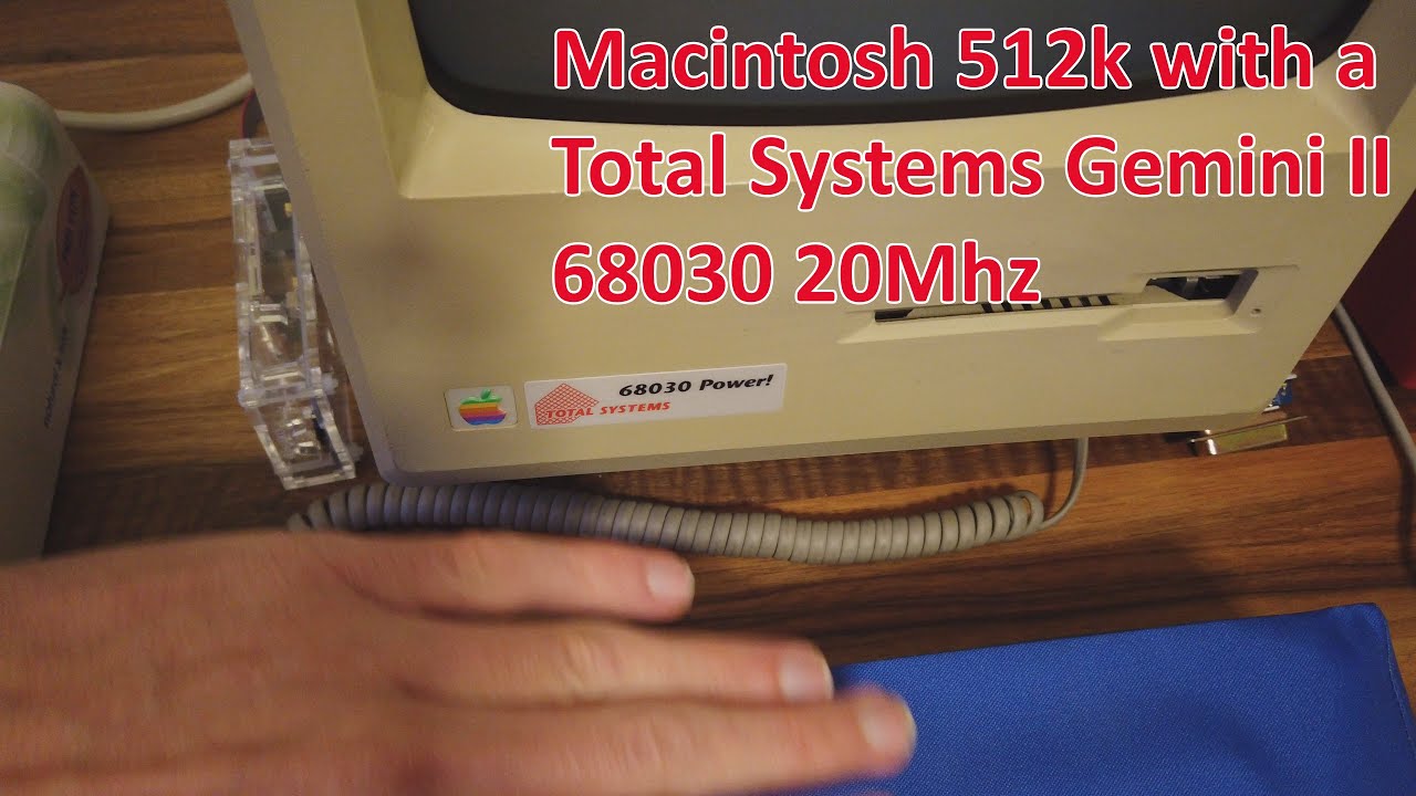 Apple Macintosh 512k with Total Systems Gemini II Accelerator Board ...