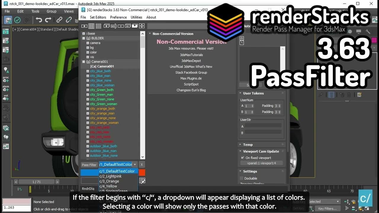 renderStacks 3 63 PassFilter - YouTube