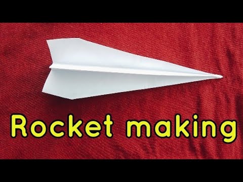Paper rocket making/paper plain making/Easy paper plain making/How to ...