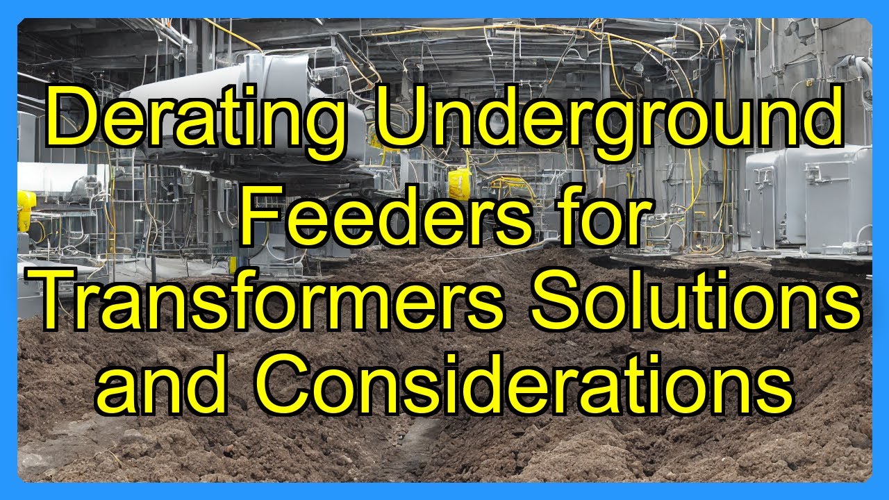 Derating Underground Feeders for Transformers Solutions and ...