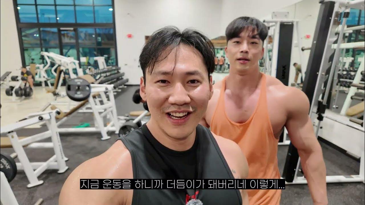 Back day with CJ KIM (구독자분과 등운동) - YouTube