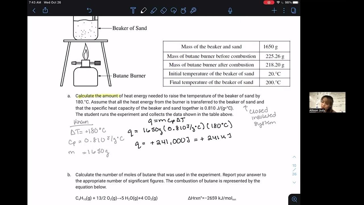 AP Unit 6 Problem Walkthrough: Calorimetry - YouTube