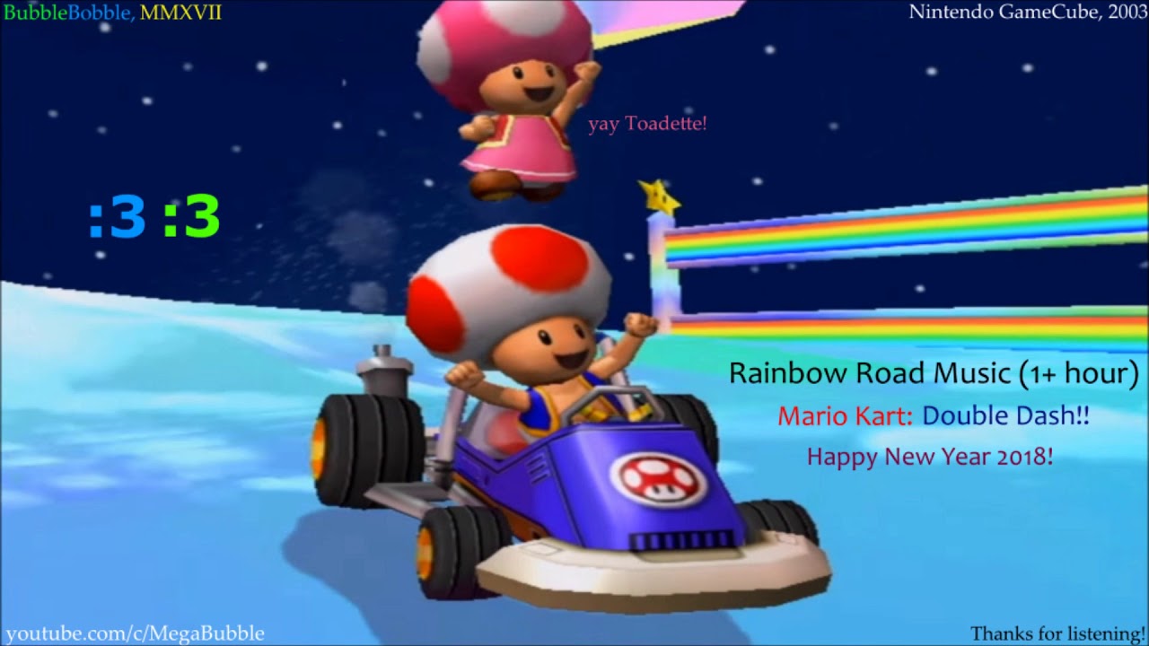 Mario Kart: Double Dash!! - Rainbow Road Music (1+ hour extended ...