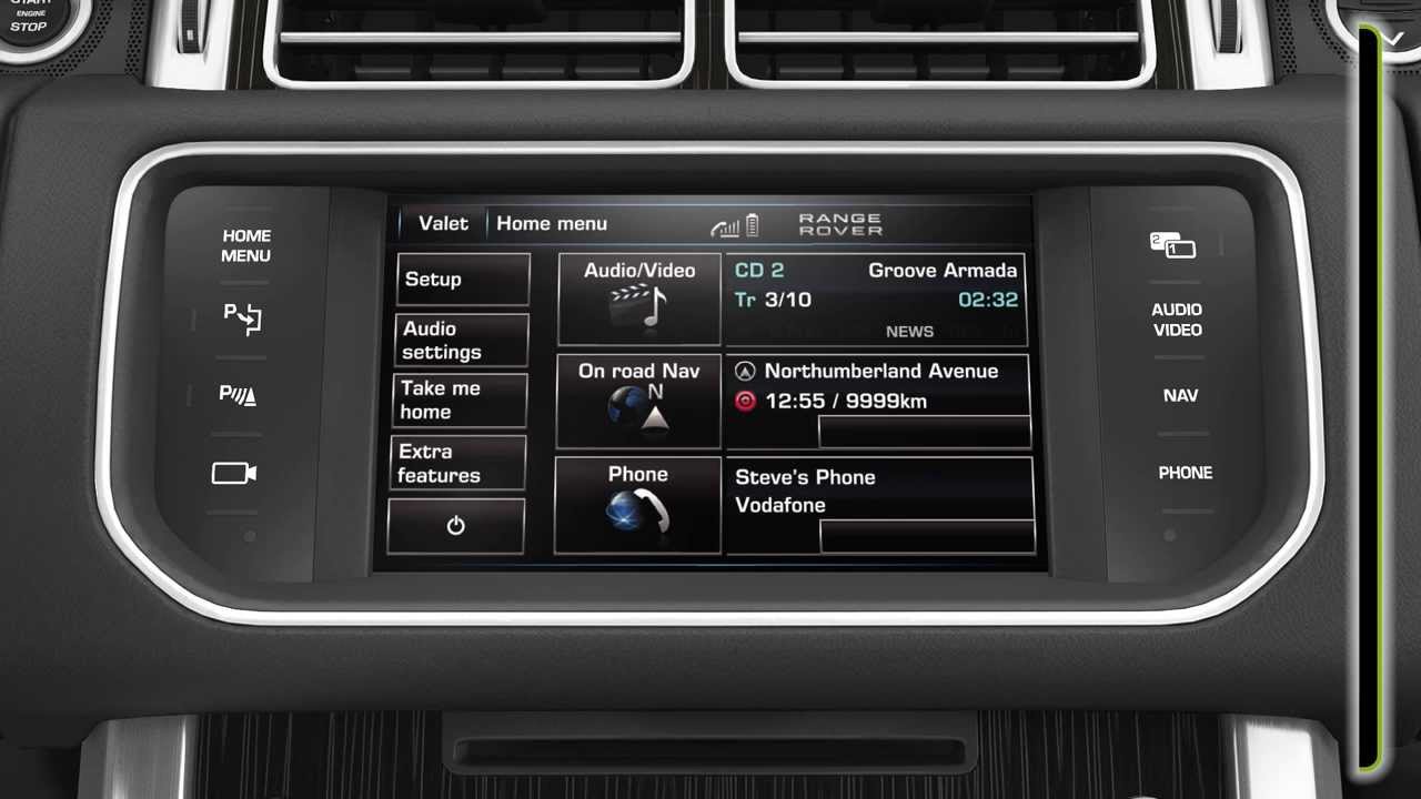 All New Range Rover Audio Connectivity System Bluetooth Audio Streaming ...