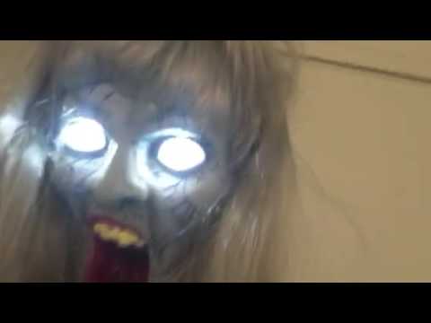 Floating ghost girl prop review - YouTube