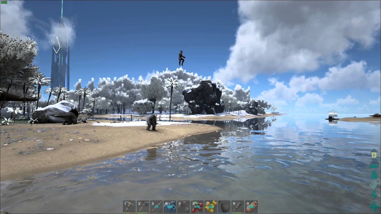 ARK Survival Evolved Gigantopithecus throw - YouTube