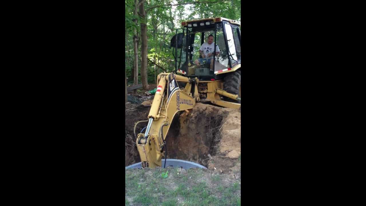 New Cesspool installation 2 - YouTube