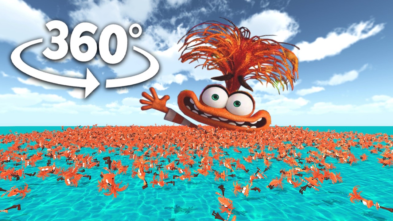 Inside Out 2 ANXIETY 50,000 TIMES! 360° | VR/360° Experience - YouTube