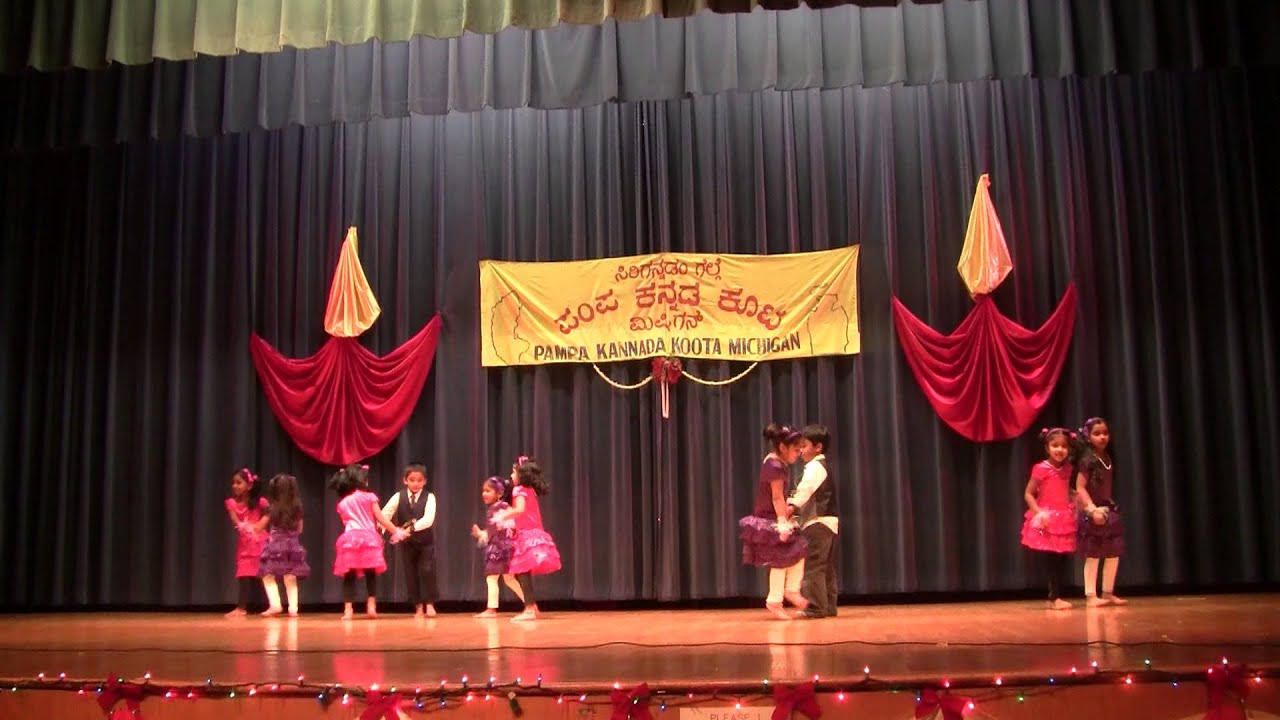 Gubbi Mari - Dance by Kids - Pampa Kannada Koota - YouTube