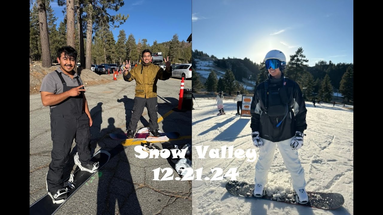 Night Time Snowboarding at Snow Valley on 12-21-24 - YouTube